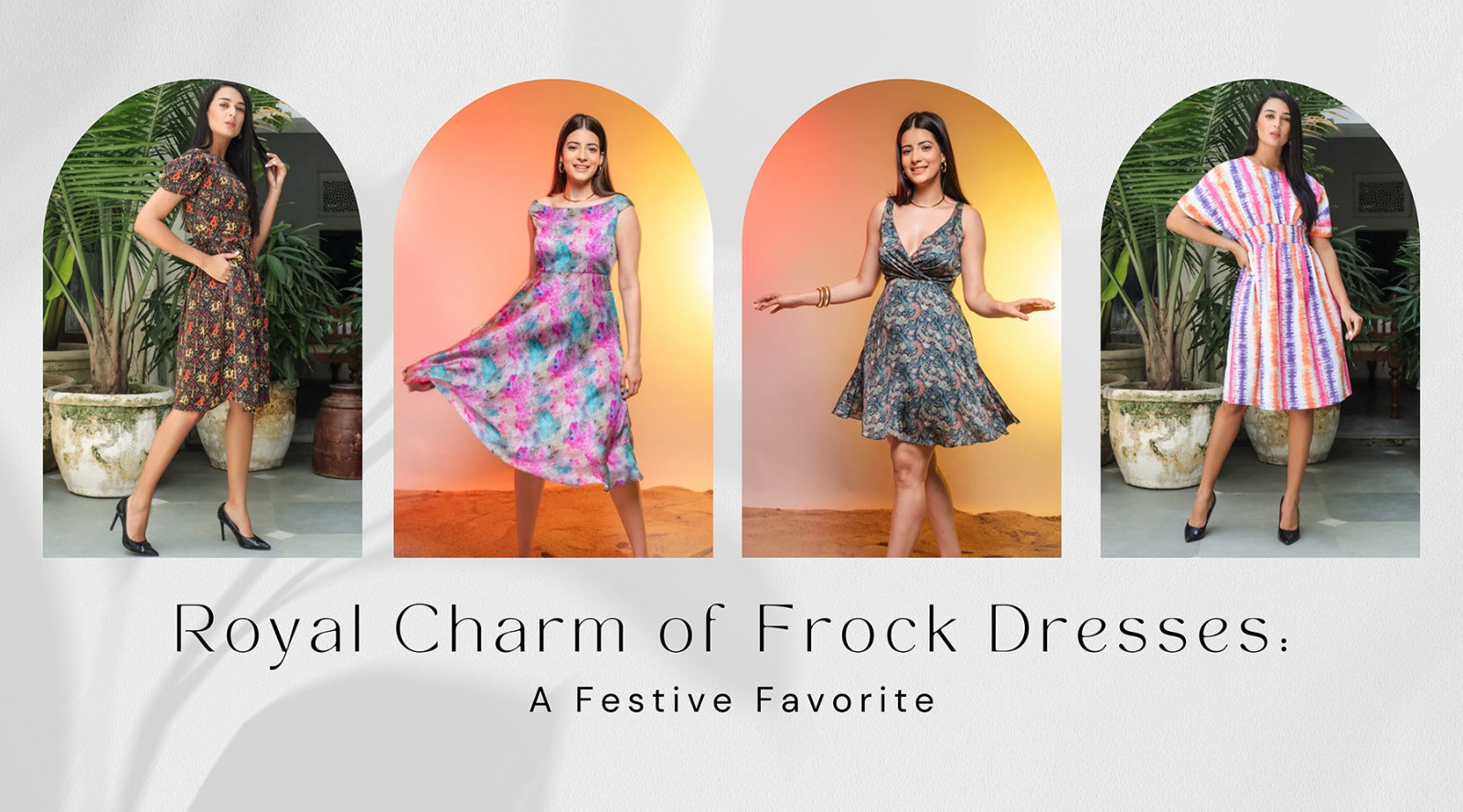 Royal Charm of Frock Dresses: A Festive Favorite – The Indian Trunk